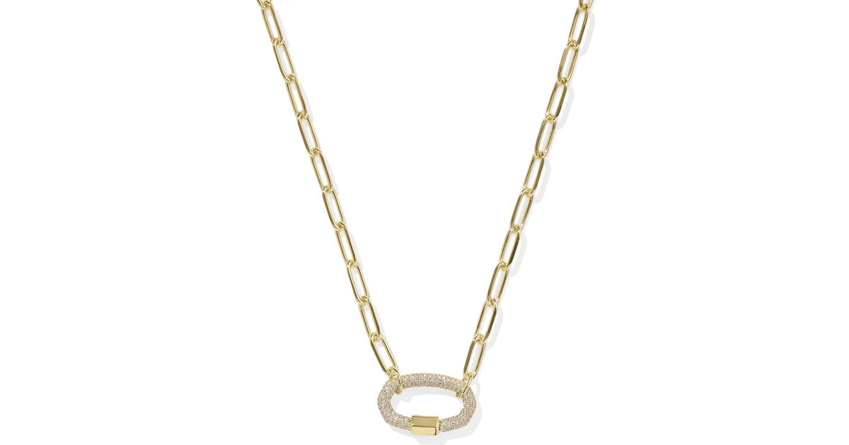 Kendra Scott Emery Gold Link And Chain Necklace in Metallic | Lyst