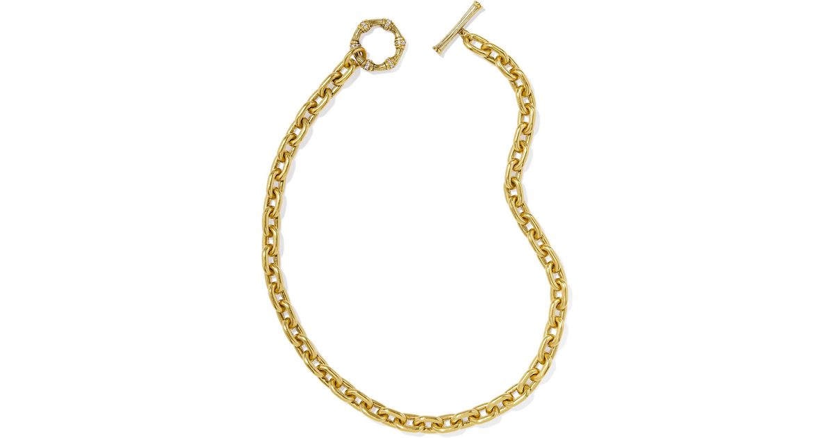 Kendra Scott Maura Vintage Gold Chain Necklace in Metallic | Lyst
