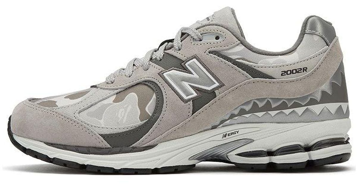New Balance Bape X 2002r 'apes Together Strong - Grey Camo' in White ...