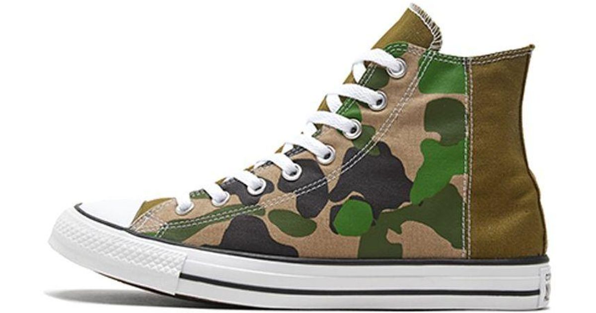 Converse Chuck Taylor All Star Hi 'Half Camo' in Green for Men | Lyst
