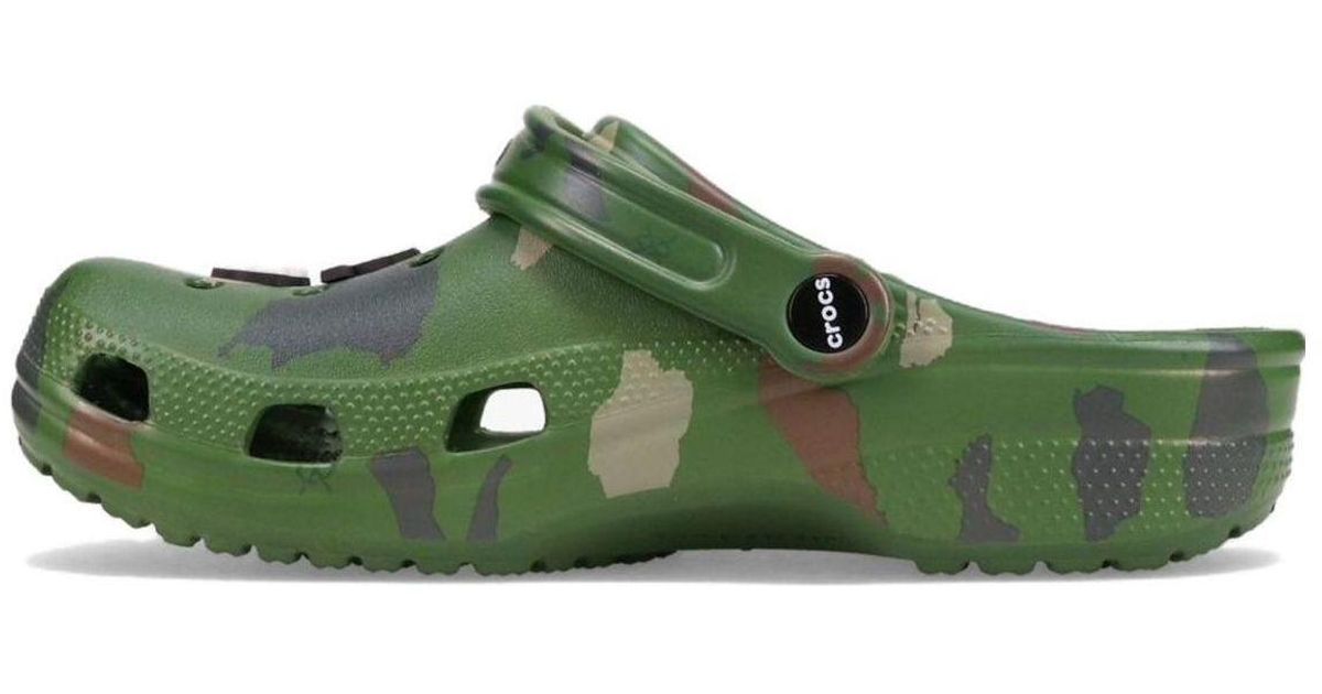 Crocs™ Classic Clogs 'Daily Paper' in Green for Men | Lyst