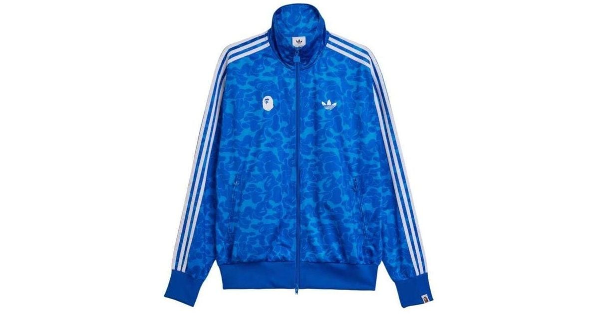 adidas Bape Firebird Track Top in Blue for Men | Lyst UK
