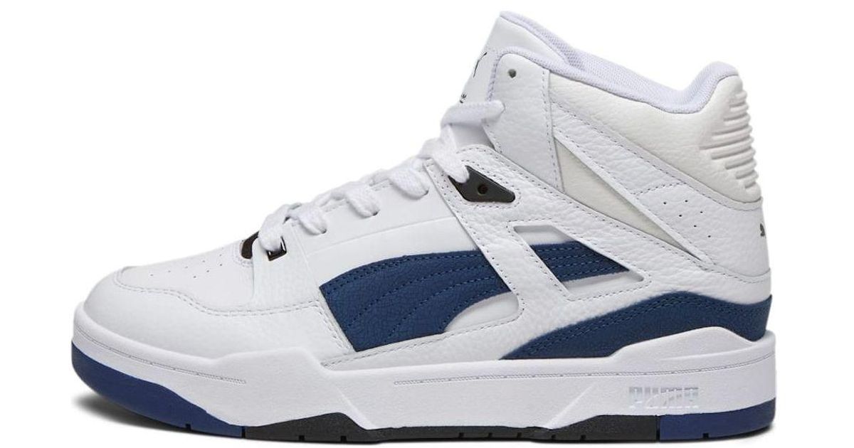 PUMA Slipstream High Cracked Leather in Blue for Men | Lyst