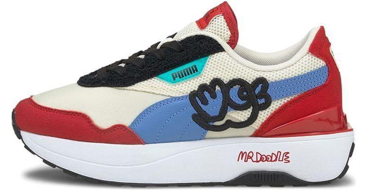 PUMA (Wmns) Mr. Doodle X Cruise Rider 'Eggnog Ultramarine' in Blue | Lyst