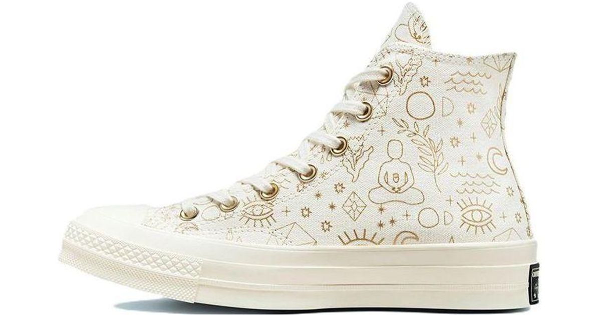 Converse (Wmns) Chuck 70 High 'Golden Elements' in Natural | Lyst