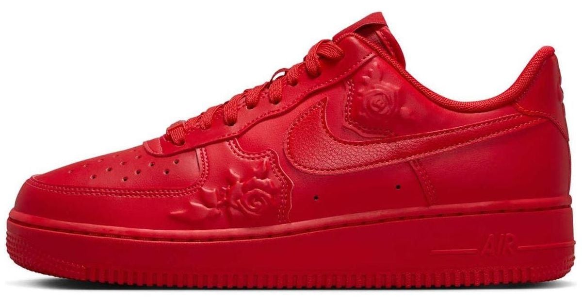 Nike (Wmns) Air Force 1 Roses' in Red | Lyst