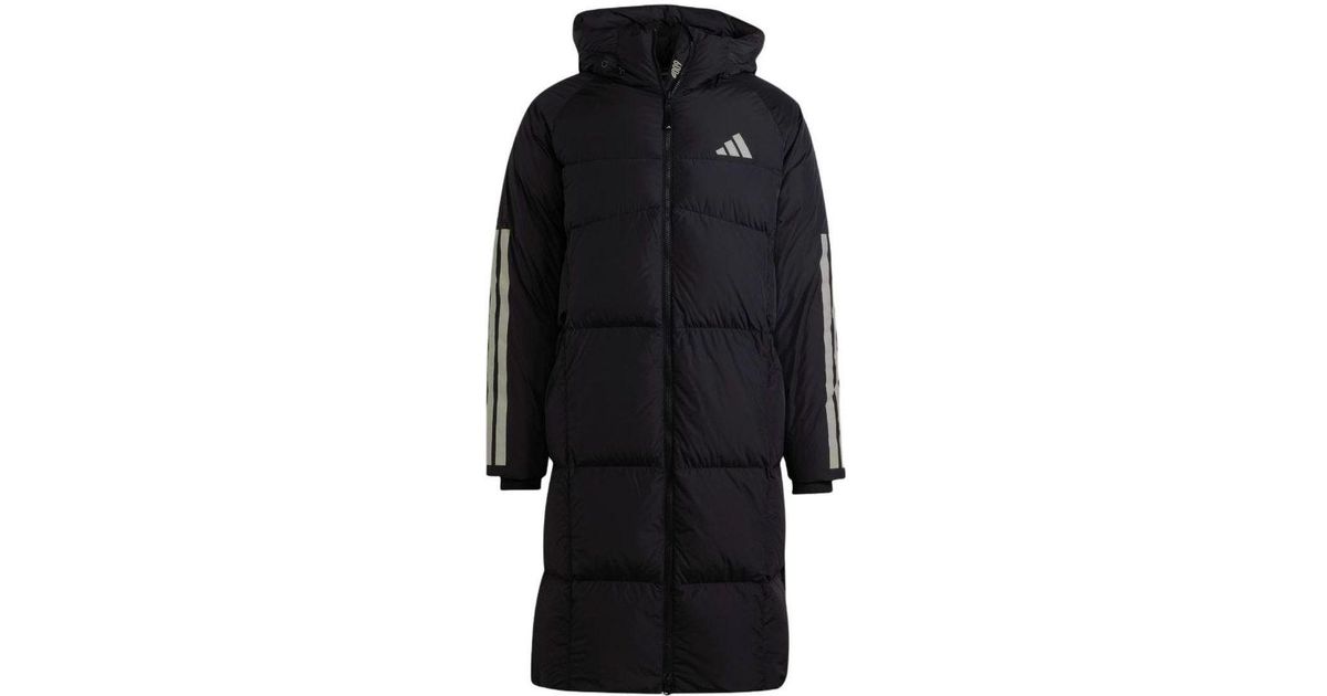 adidas Long Down Jkt Asia Sizing in Black for Men | Lyst
