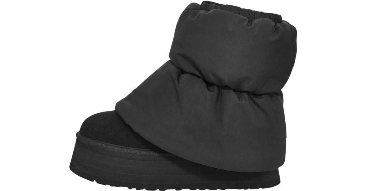 UGG (Wmns) Classic Mini Dipper Puffer Boots in Black | Lyst