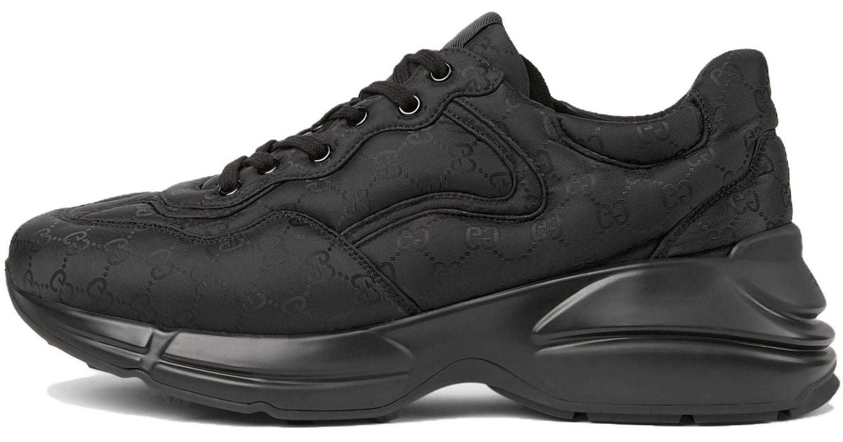 Gucci Rhyton Sneakers in Black for Men | Lyst UK