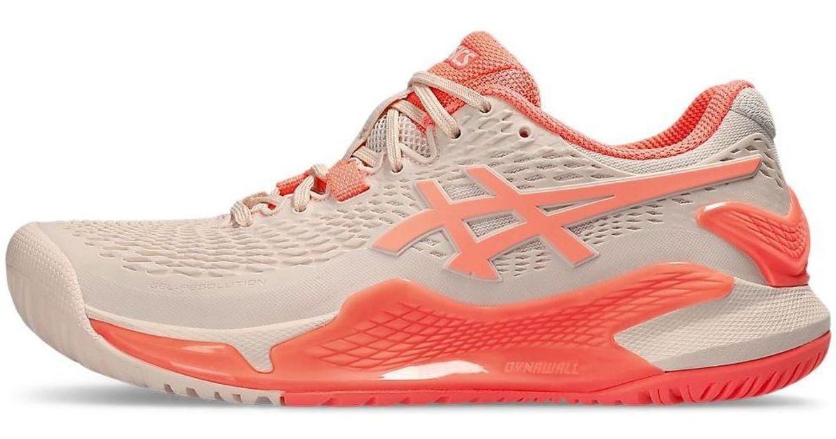 Asics (Wmns) Gel-Resolution 9 'Pearl Sun Coral' in Red | Lyst