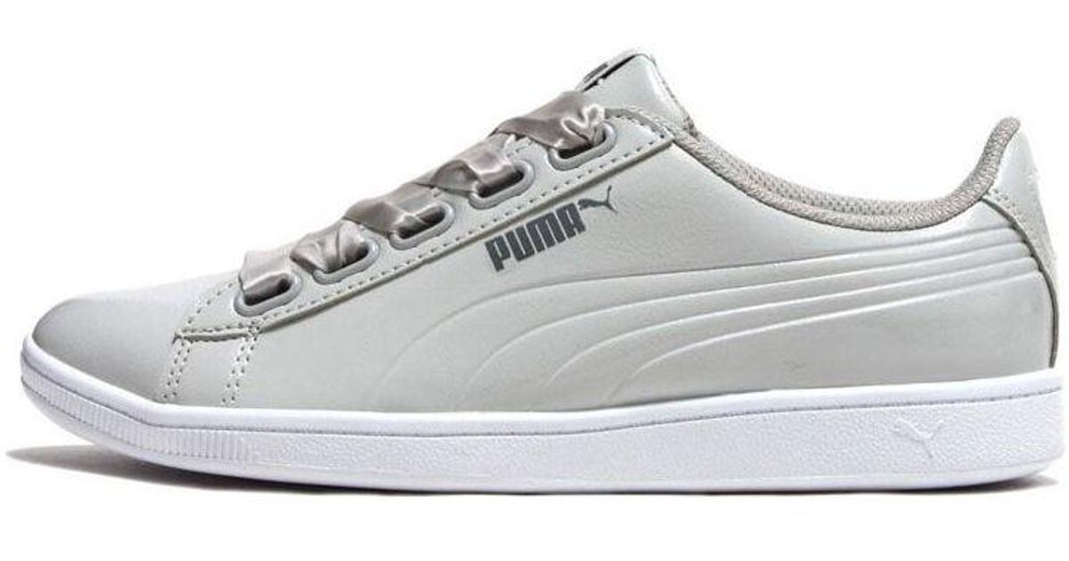 PUMA (Wmns) Vikky Ribbon Patent Casual' in White | Lyst
