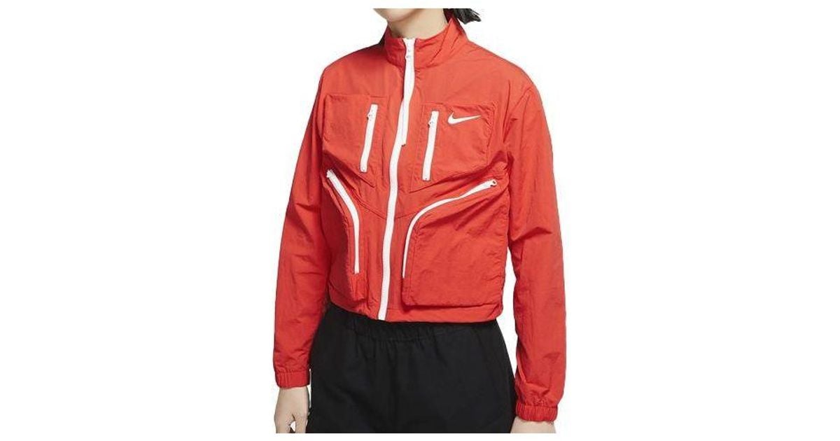 Nike (Wmns) Sportswear Tech Pack Woven Jacket in Red | Lyst UK