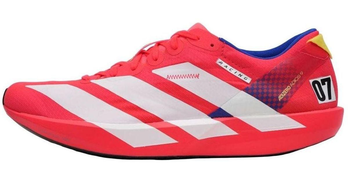 adidas Adizero Adios 9 'Lucid' in Red for Men | Lyst