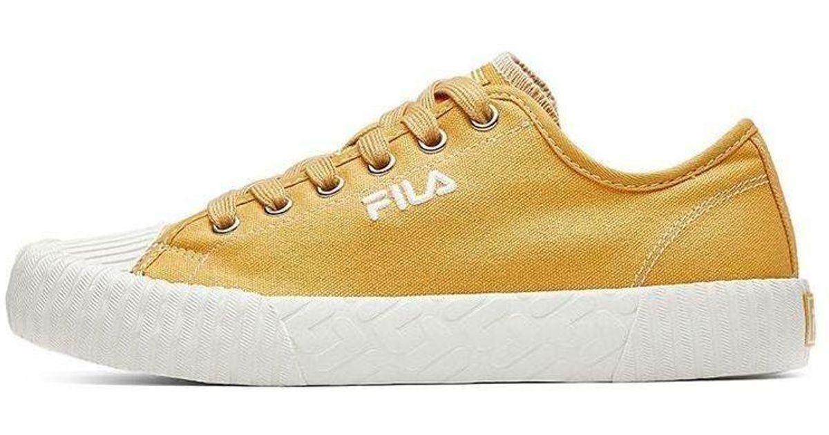 Fila (Wmns) Fmc Series Carve Low Canvas Shoes Gs in Yellow | Lyst