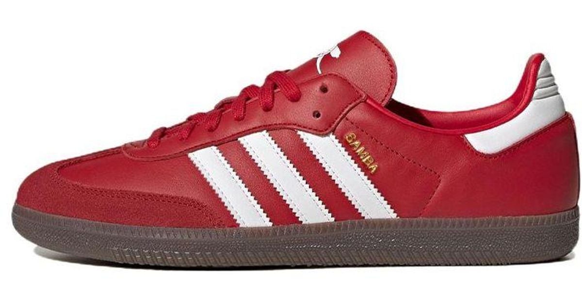 adidas Samba Team in Red for Men | Lyst