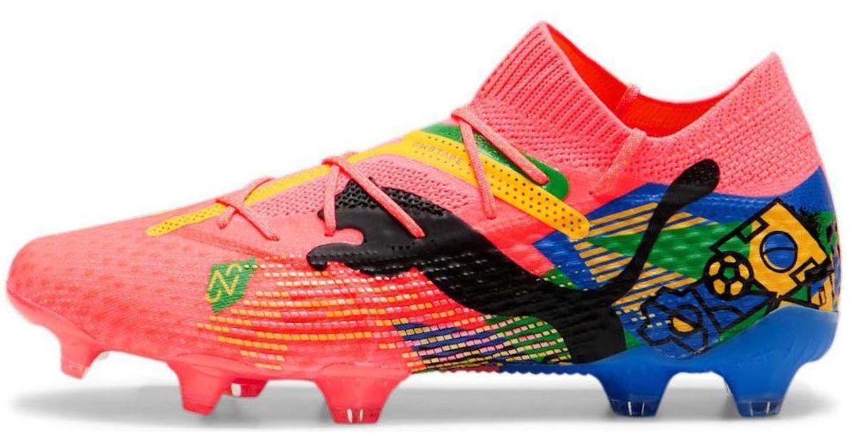 PUMA S Future 7 Ultimate Firm Ground Football Boots Orange/blue/green 6 ...
