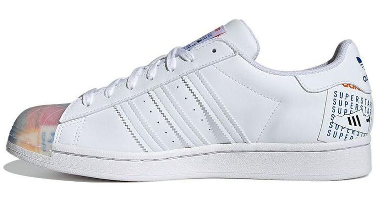 adidas Superstar 'Multi Logo' in White for Men | Lyst