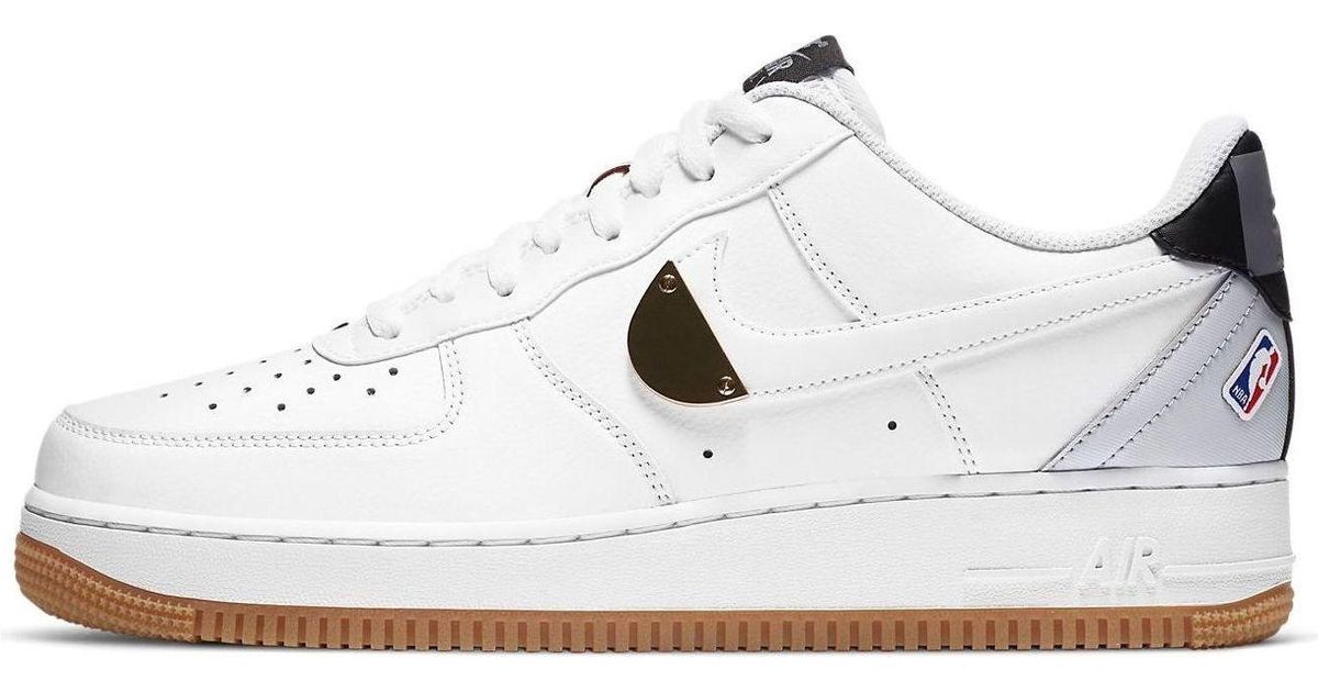 Nike X Nba Air Force 1 '07 Lv8 Pure Platinum' in White for Men | Lyst