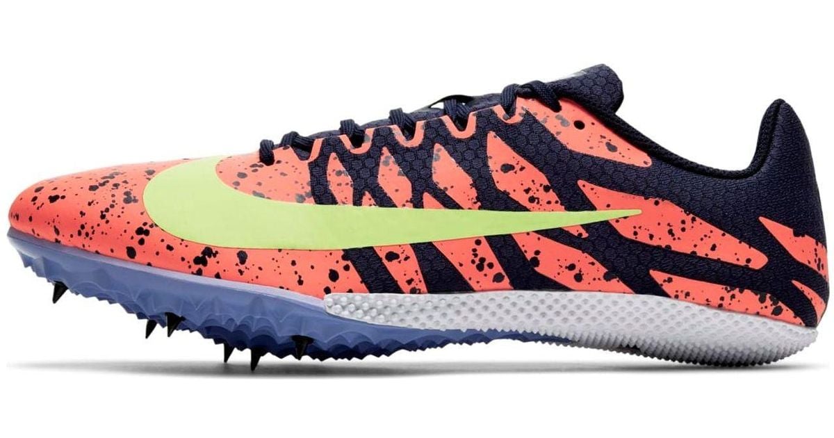 Nike Air Zoom Rival S 9 Spikes 'Paint Splatter Bright Mango Zitron' in ...