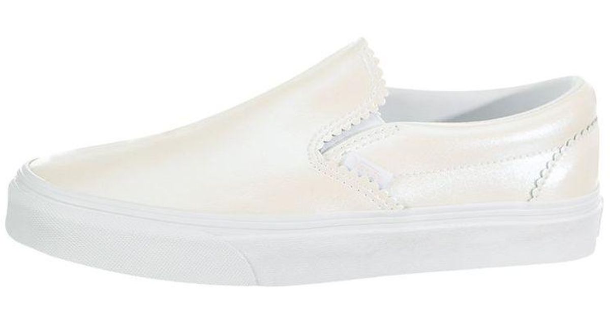 Vans Slip-On 'Pearl Suede' in White for Men | Lyst