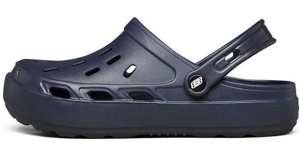 Skechers Swifters Navy Blue Slippers for Men | Lyst