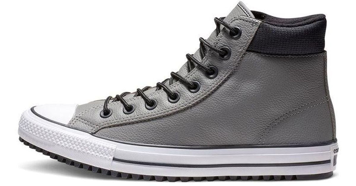 Converse Chuck Taylor All Star Pc Leather High Top Boot in Black for ...