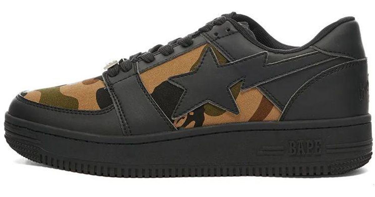 A Bathing Ape Bape Sta Low M1 '1St Camo in Black for Men | Lyst UK