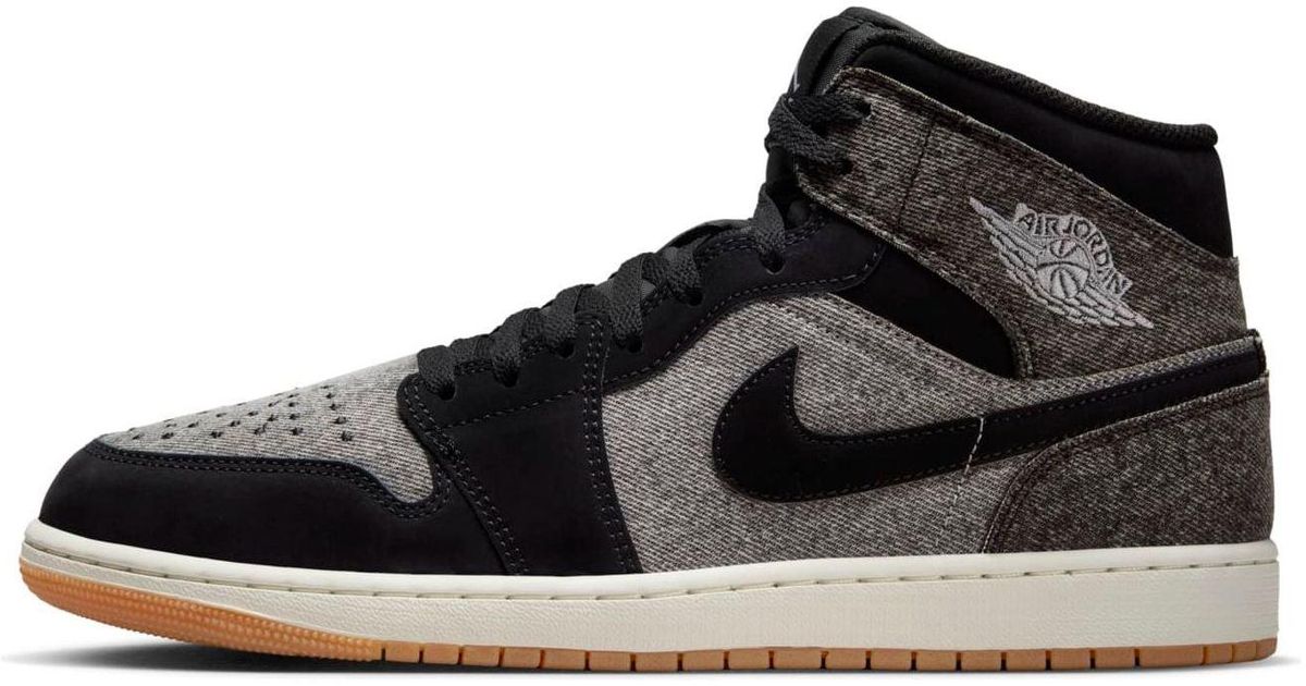 Nike 1 Mid Se Denim' in Black for Men | Lyst