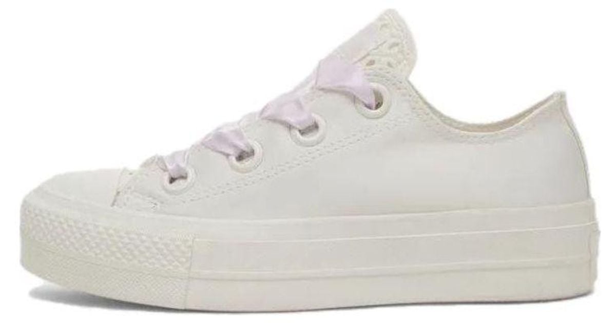 Converse (Wmns) Chuck Taylor All Star Lift Platform 'Matte Satin Ivory ...