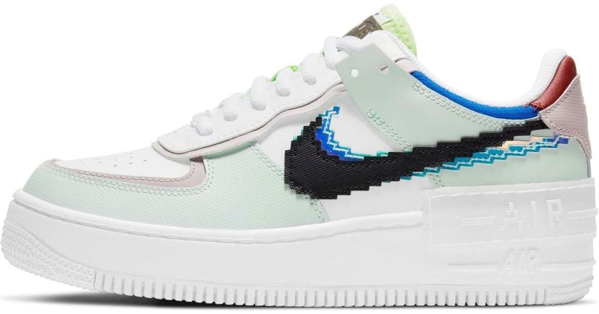 Nike (Wmns) Air Force 1 Shadow Se 'Pixel Swoosh in Blue | Lyst