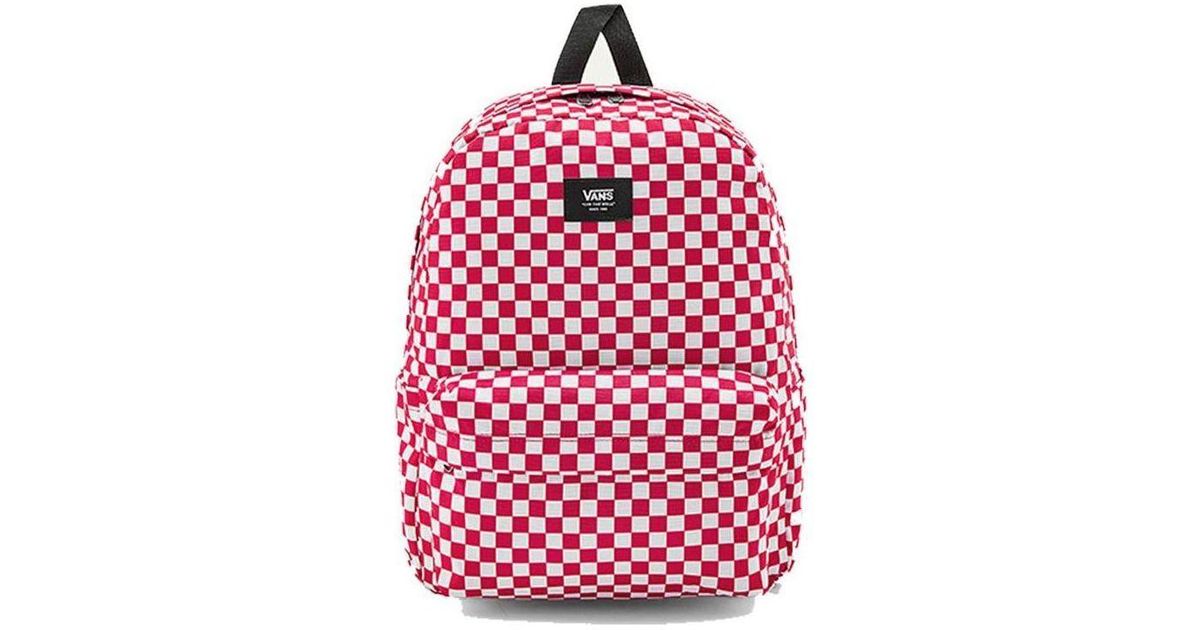 Vans Old Skool H2O Check Backpack 'Chili Pepper Checkerboard' in Pink ...
