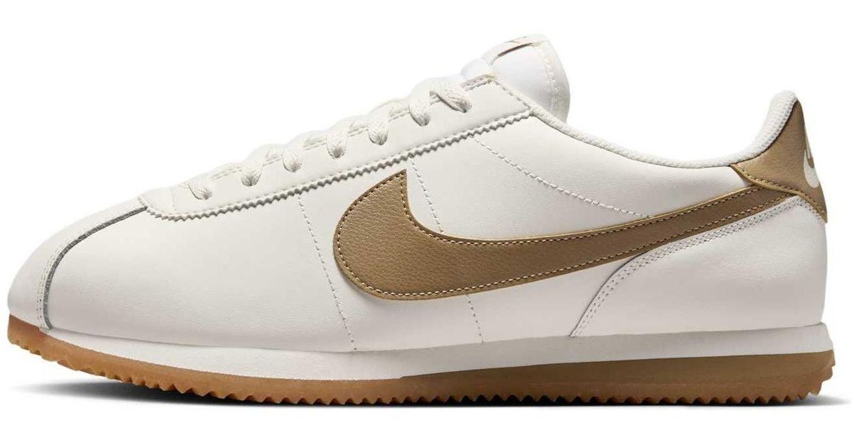 Nike Cortez Leather 'Sail Gum Parachute' in White for Men | Lyst