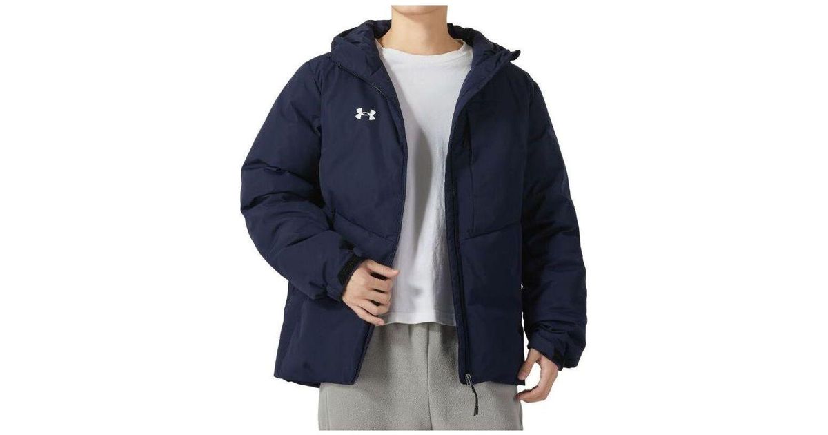 Under Armour Winter Down Jacket in Blue for Men | Lyst