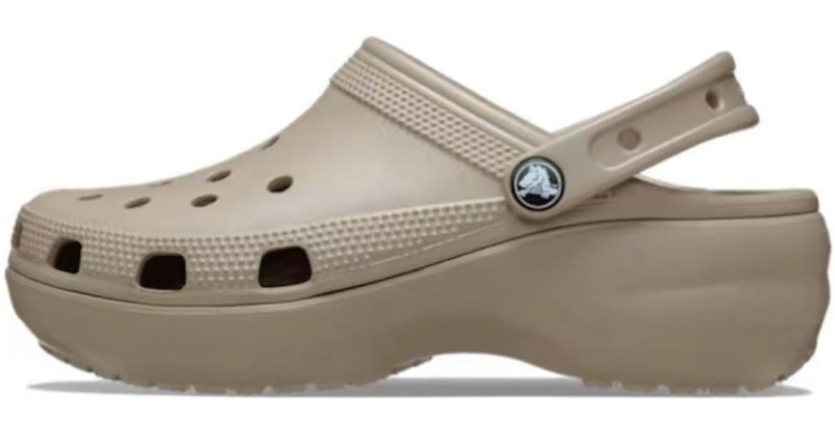 Crocs™ (Wmns) Classic Plaform Clog 'Taupe' in Brown | Lyst