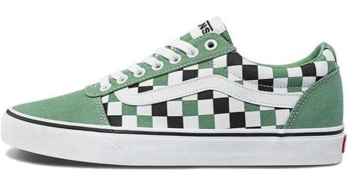 Vans Ward 'Checkered' in Green for Men | Lyst
