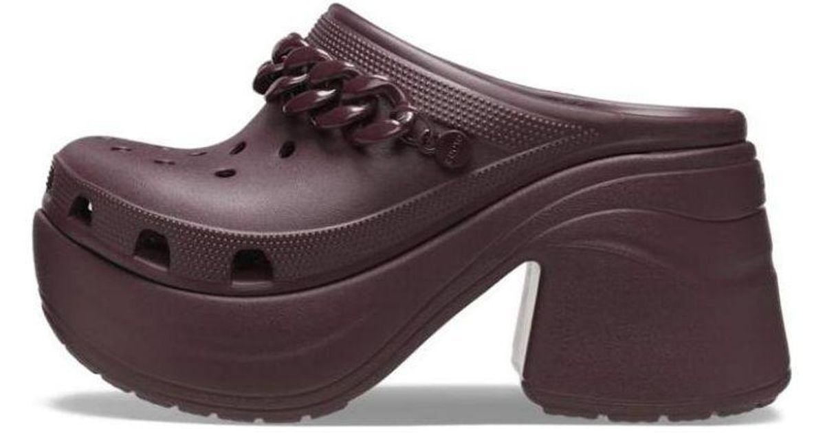 Crocs™ Siren Chain Clog; Dark Cherry in Brown | Lyst