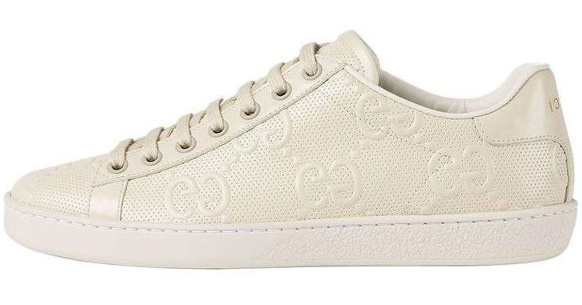 Gucci (Wmns) Ace Series Gg in Natural | Lyst