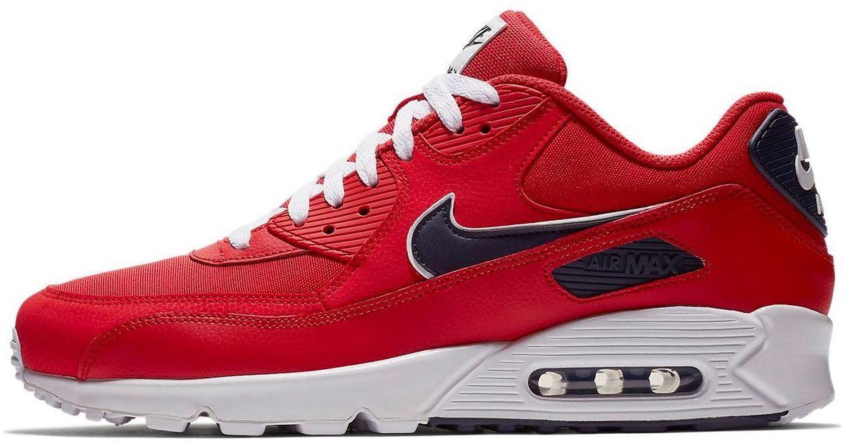 Nike Air Max 90 Essential 'University' in Red for Men | Lyst