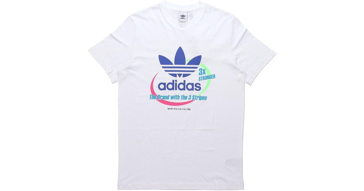 adidas Originals Sports Printing Logo Pattern Round Neck Short Sleeve ...