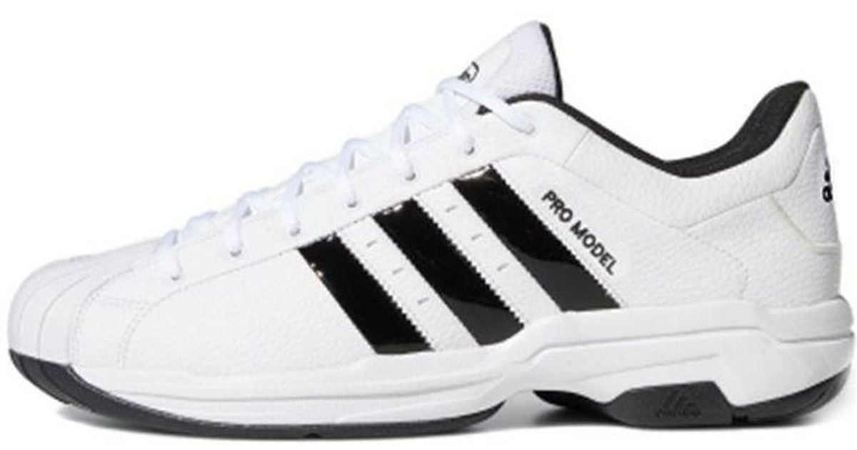 adidas Pro Model 2G Low in White for Men | Lyst