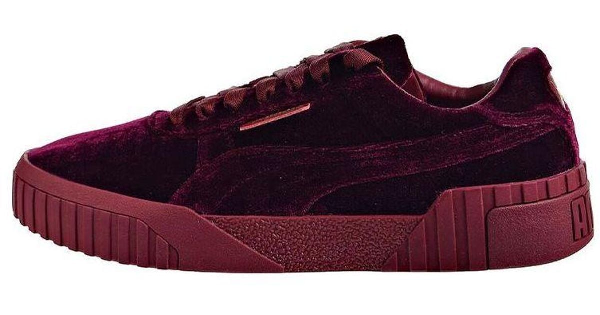 PUMA (Wmns) Cali 'Velvet' in Red | Lyst