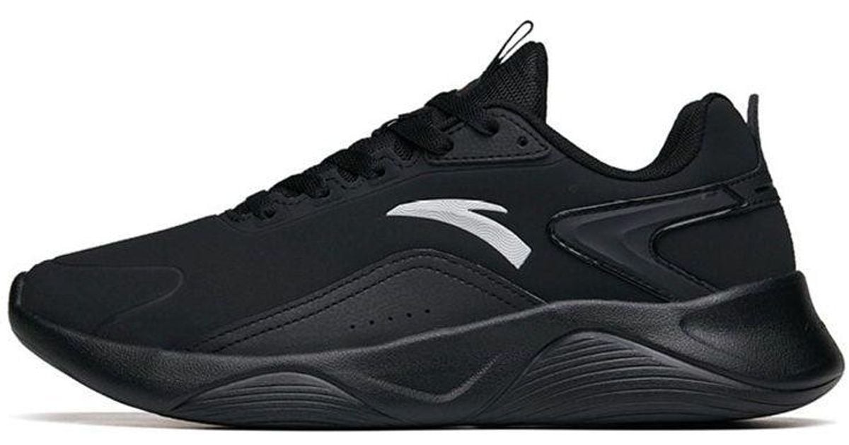 Anta Runninng Series Sneakers Leather in Black for Men | Lyst