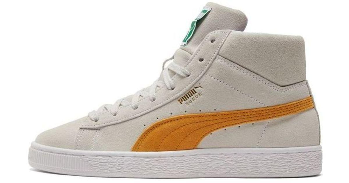 PUMA Suede Mid 21 Mineral' in White | Lyst
