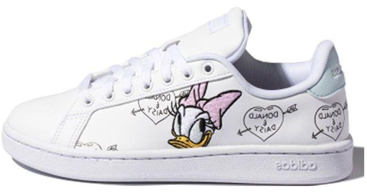 adidas (Wmns) X Disney Grand Court 'Daisy Duck' in White | Lyst