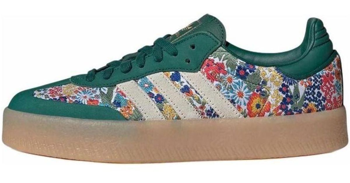 adidas (Wmns) X Liberty London Sambae 'Floral Embroidery' in Blue | Lyst