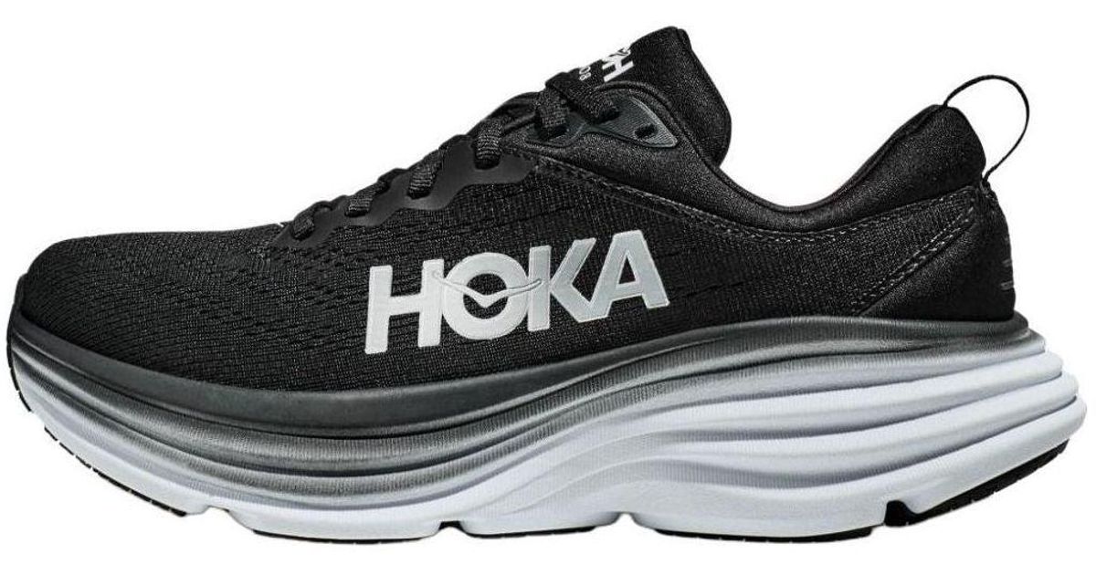 Hoka One One Bondi 8 Extra Wide in Black for Men | Lyst