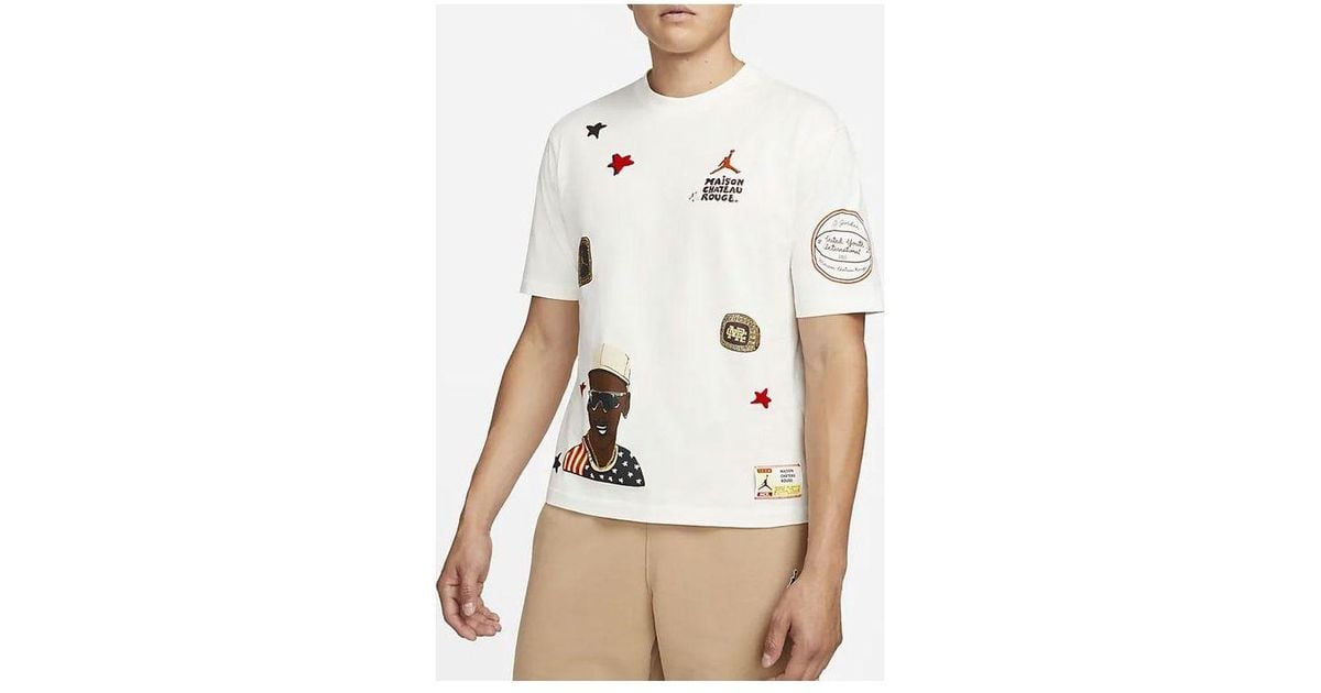 Nike X Maison Château Rouge Aj2 T-shirt in White for Men | Lyst