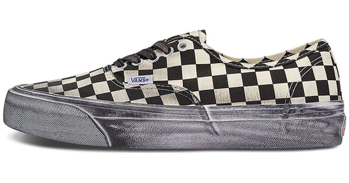 Vans Vault Og Authentic Lx 'Stressed Checkerboard' in Black for Men | Lyst