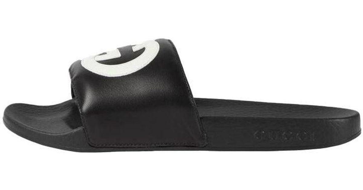 Gucci (Wmns) Interlock Double G Soft Sole Cozy Flat Heel Fashion ...