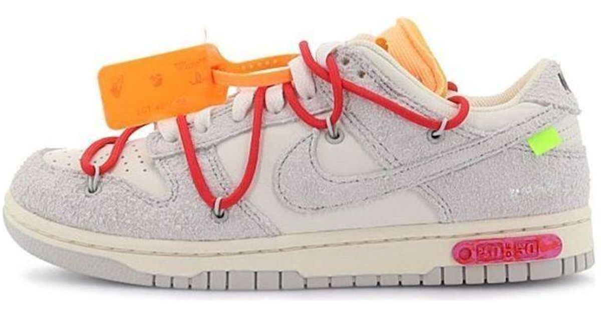 Nike X Off- Dunk Low 'Lot 40 Of 50' in Pink for Men | Lyst